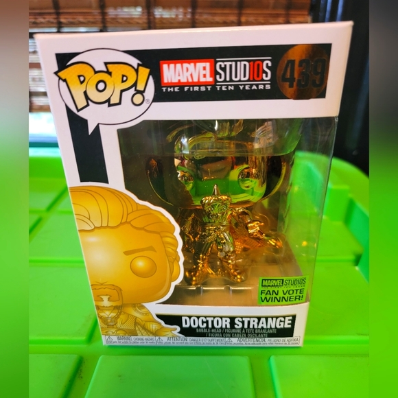 Funko | Other | Funko Pop Vinyl Marvel Doctor Strange Gold Chrome 439 ...